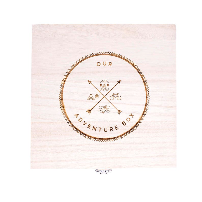 Our Adventure Box Wooden Memory Keepsake Box | Etsy