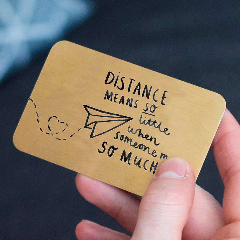 Long Distance Relationship 'distance Means so Little When | Etsy UK