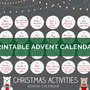 Digital Download Children's "christmas Activities" Printable Advent ...