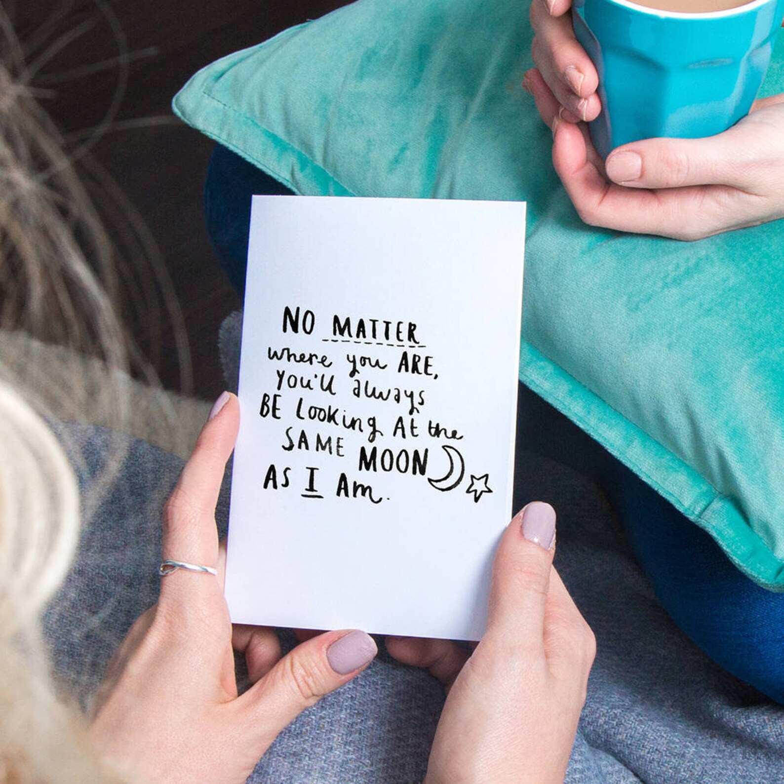 Long Distance Relationship Keepsake Card 'No Matter Where | Etsy