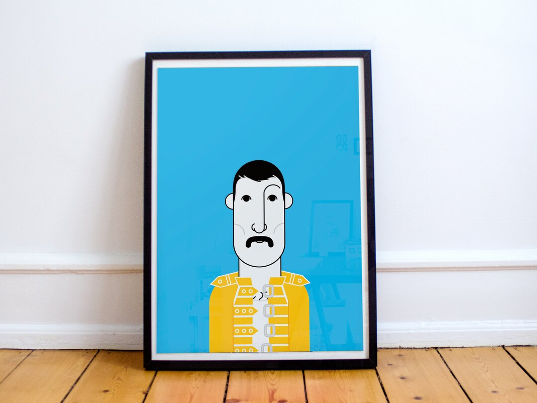 Freddie Print | Illustration | A0 A1 A2 A3 A4 A5 | Wall Art | Poster ...
