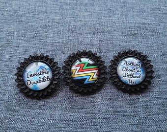 Disability Pride Flag Pin - Etsy