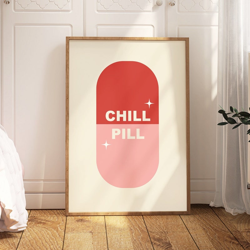 Chill Pill Printable - Etsy