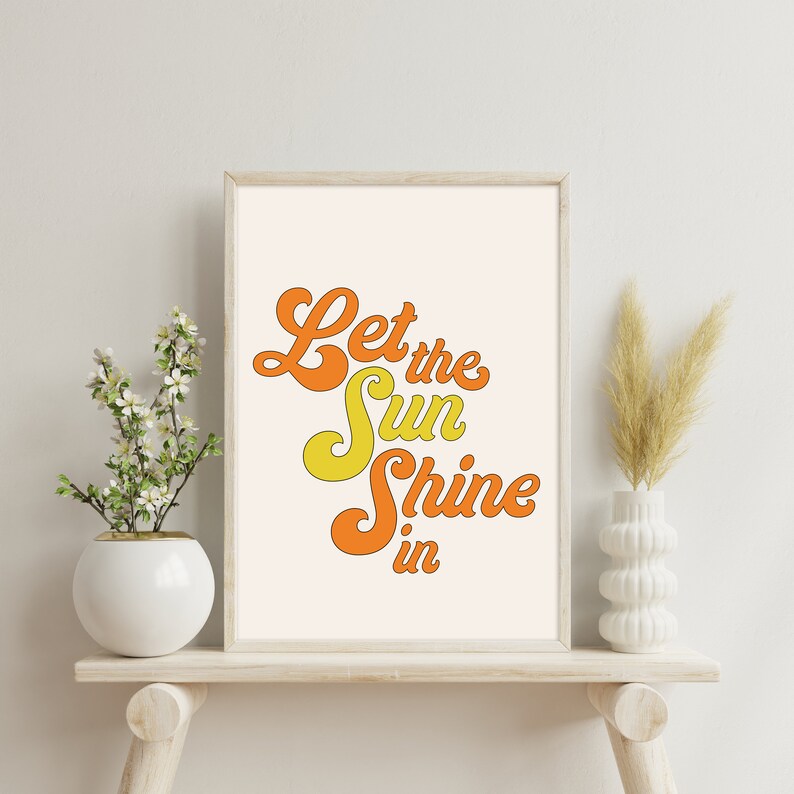 70s Wall Art 70s Sunset Print Set of 3 Art Prints Retro - Etsy