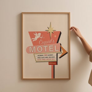 Retro Motel Sign Print, Motel Photo, Western Wall Art, Retro Aesthetic ...