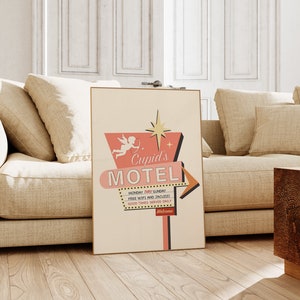Retro Motel Sign Print, Motel Photo, Western Wall Art, Retro Aesthetic ...