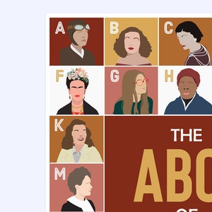 The Abcs of Strong Women, Inspiring Female Icons Print, Feminist Wall ...