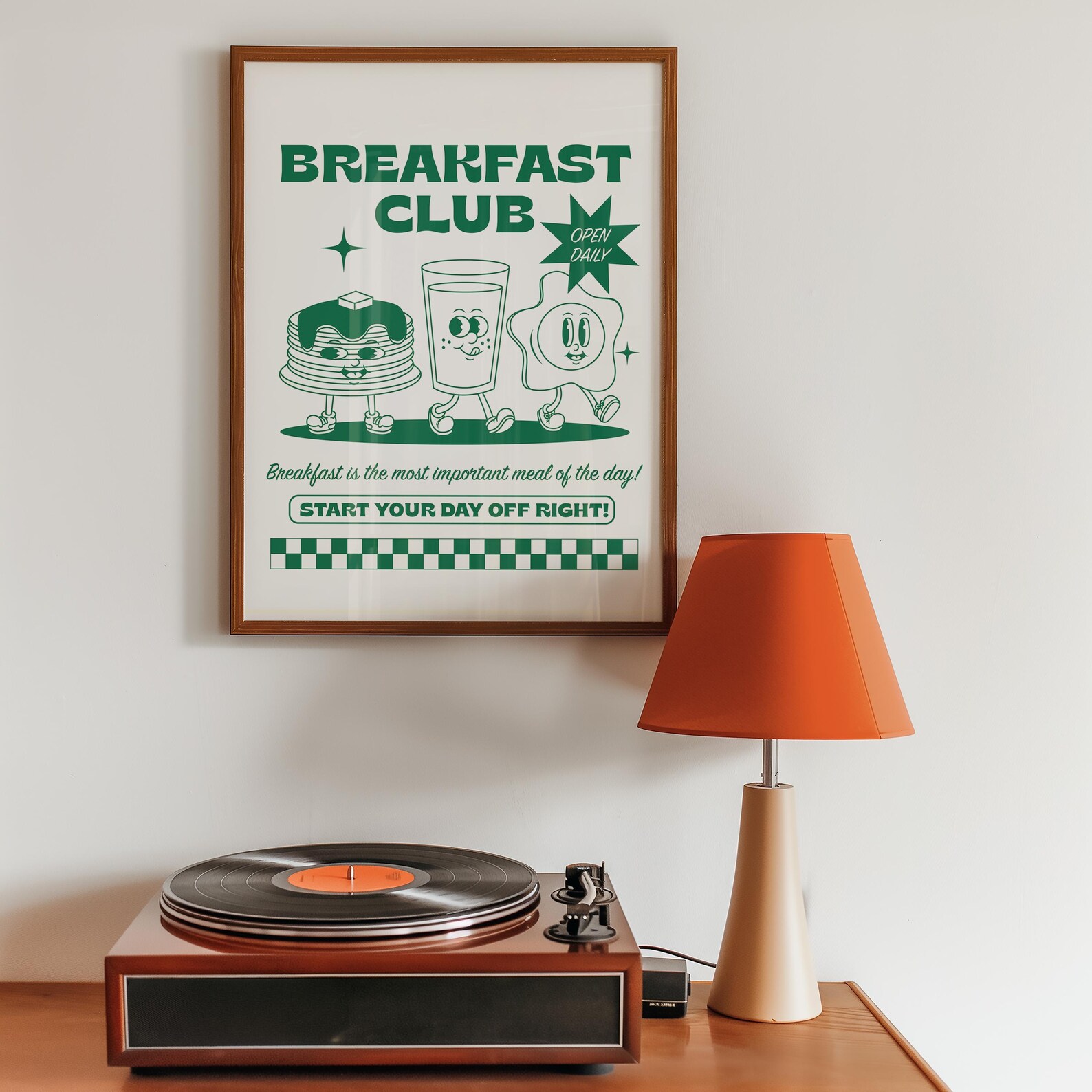 Breakfast Club Print, Retro Character Print, Retro Diner Poster, Cool ...