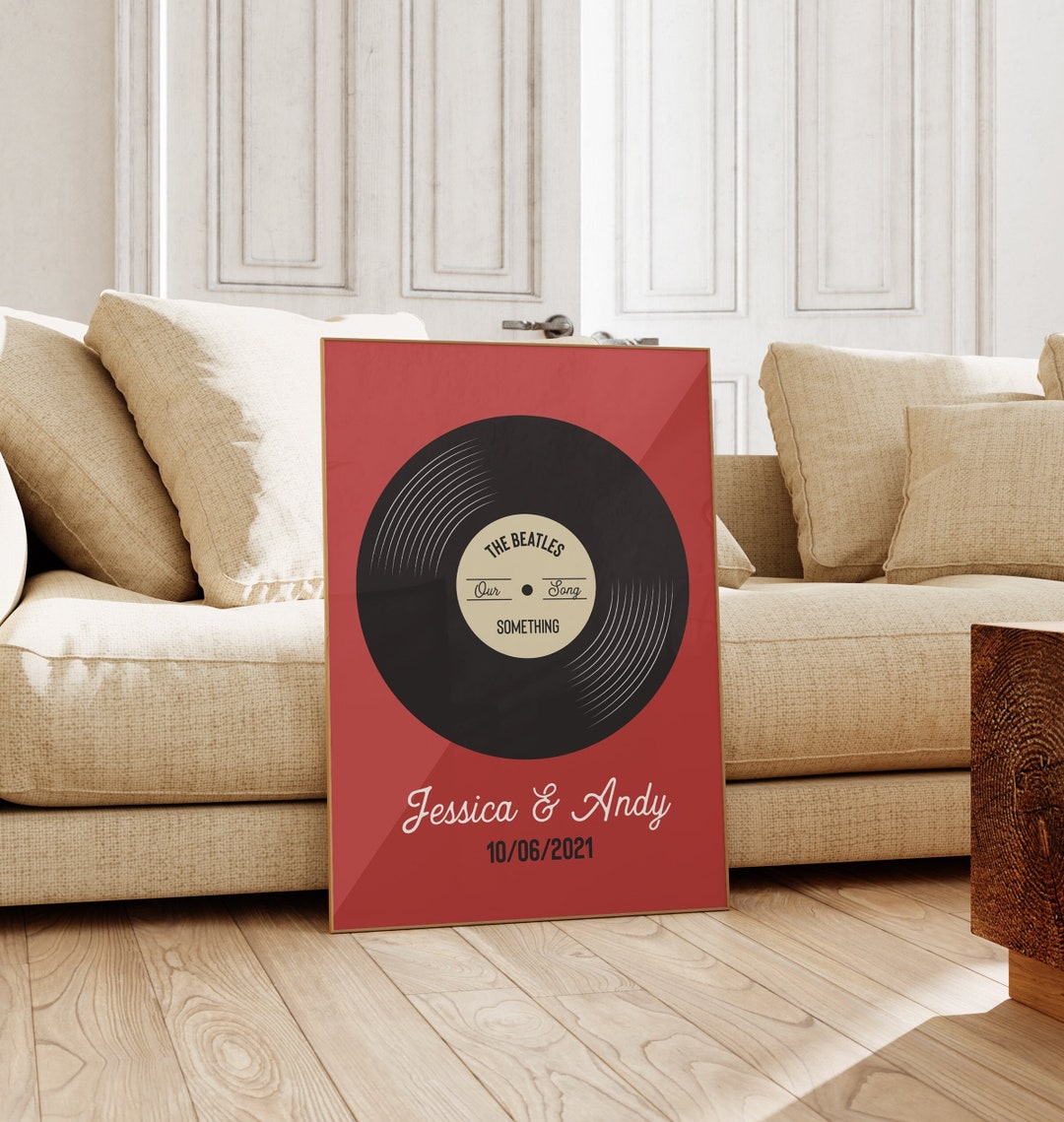 Custom Wedding Song Print, Vinyl Record Print, Personalized Wedding ...