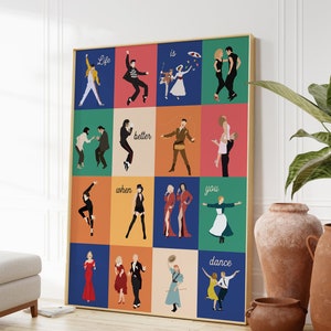 Dance Poster - Movie Poster - Music Poster - Dance Wall Art - Dance ...