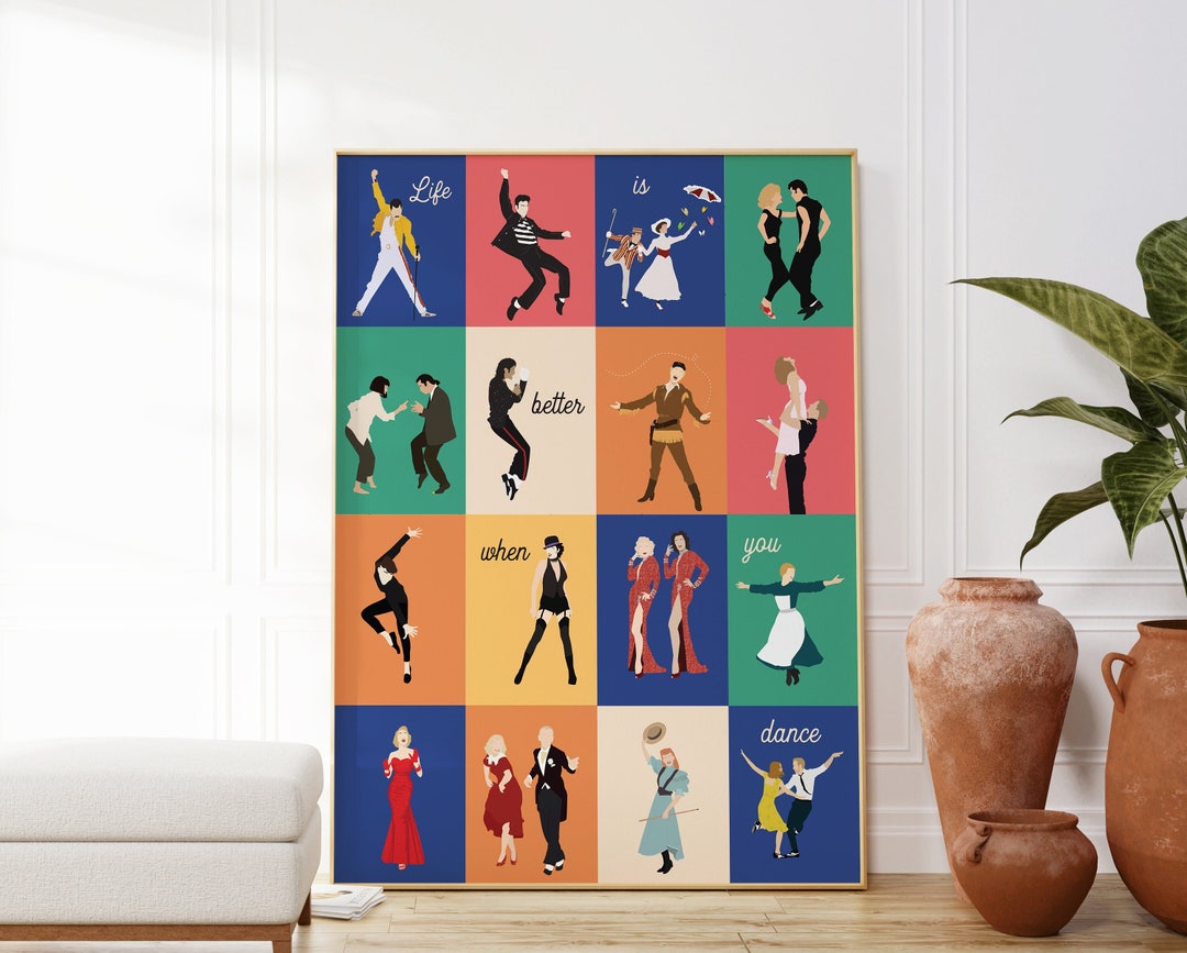 Dance Poster Movie Poster Music Poster Dance Wall Art - Etsy