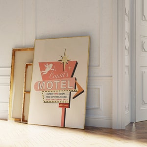 Retro Motel Sign Print, Motel Photo, Western Wall Art, Retro Aesthetic ...