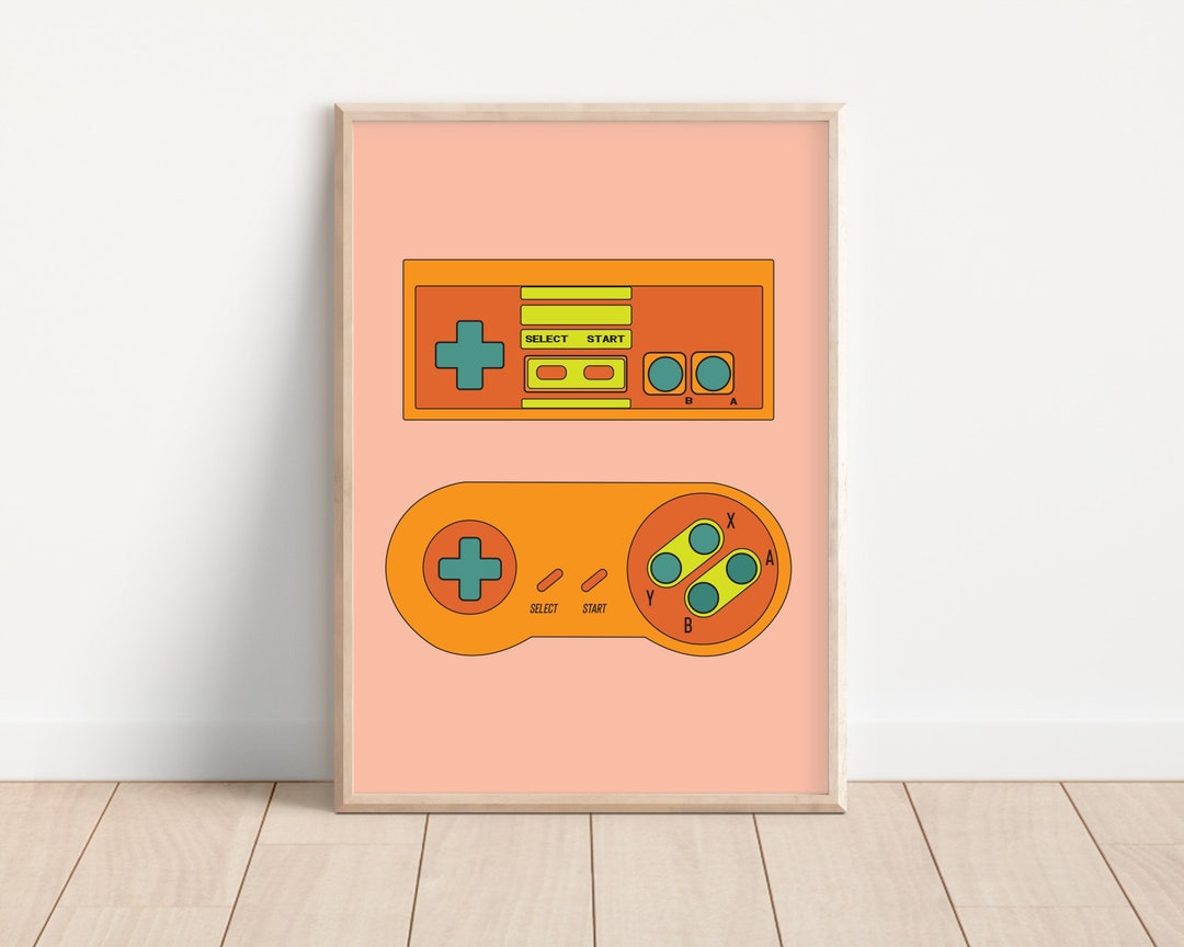 Retro Video Game Art, PRINTABLE ART, Gaming Print, Retro Game ...