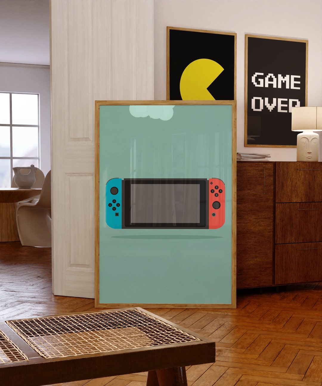 Video Game Controller Print, Retro Gaming Print, Game Room Decor, Video ...