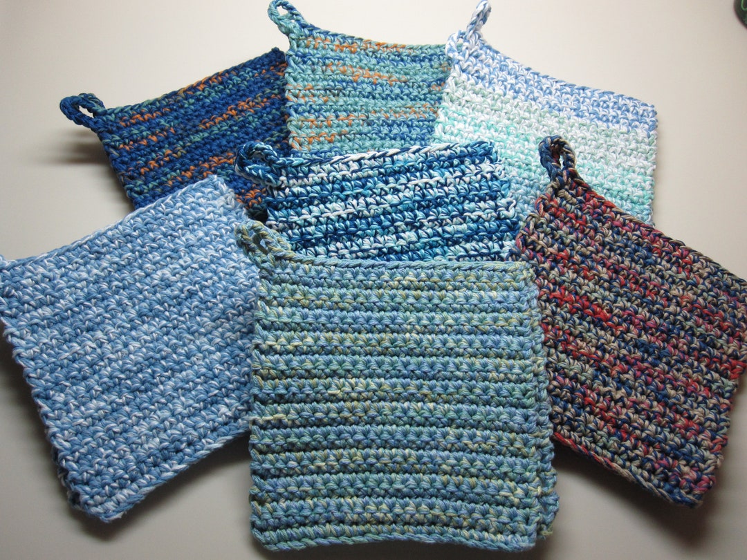 Handmade Variegated Cotton Hot Pads: Set of 2, Extra Thick (H1) - Etsy