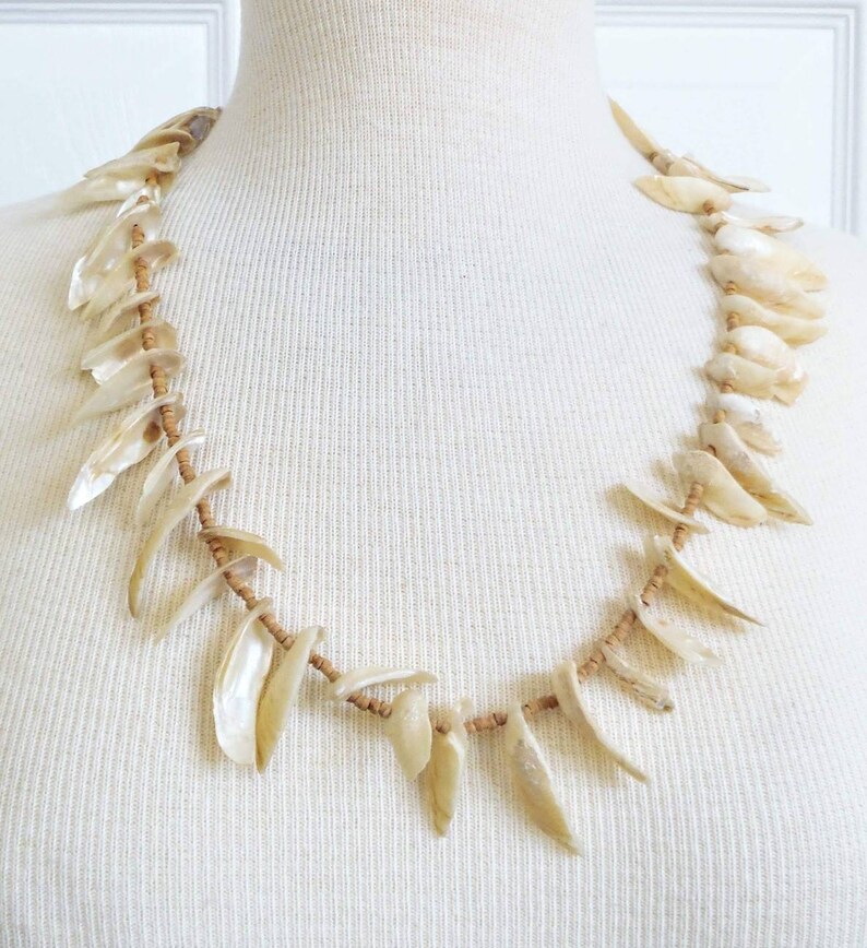 Natural Shell Necklace - Etsy