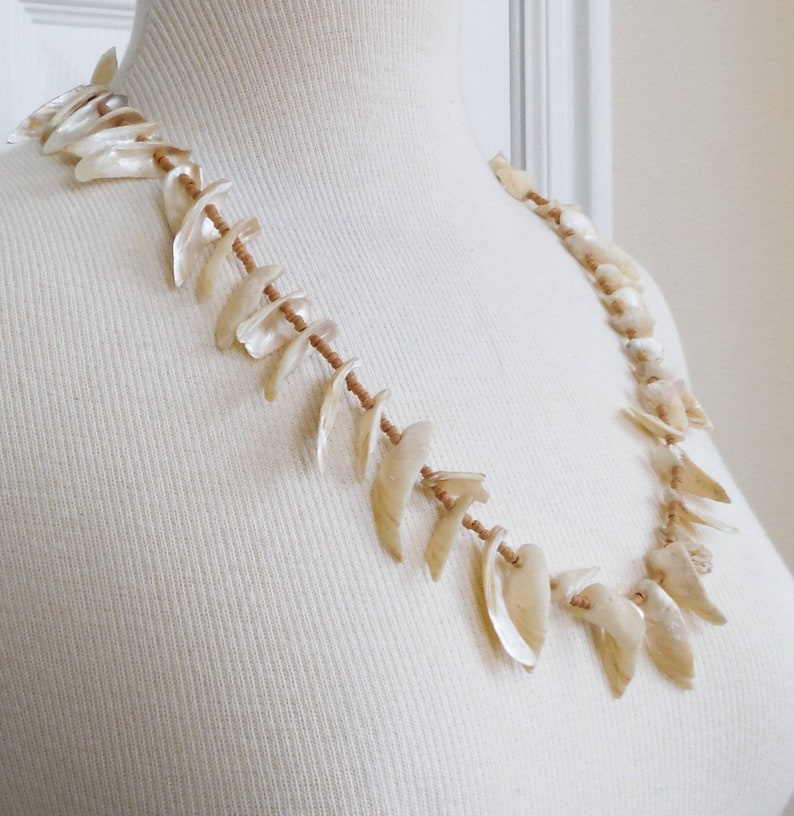 Natural Shell Necklace - Etsy
