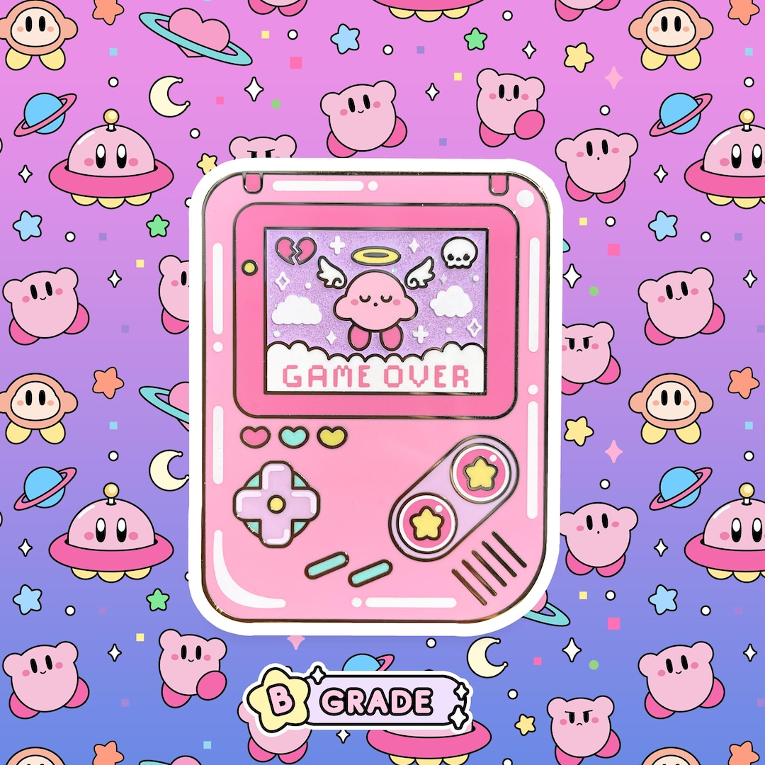 Game Over (pink) Enamel Pin [b-grade / Seconds] - Etsy