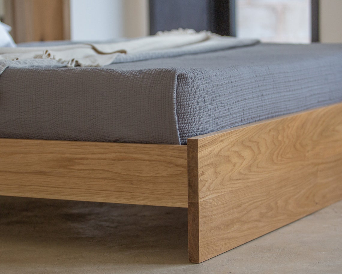 Enkel Platform Wooden Bed Frame no Headboard by Get Laid - Etsy