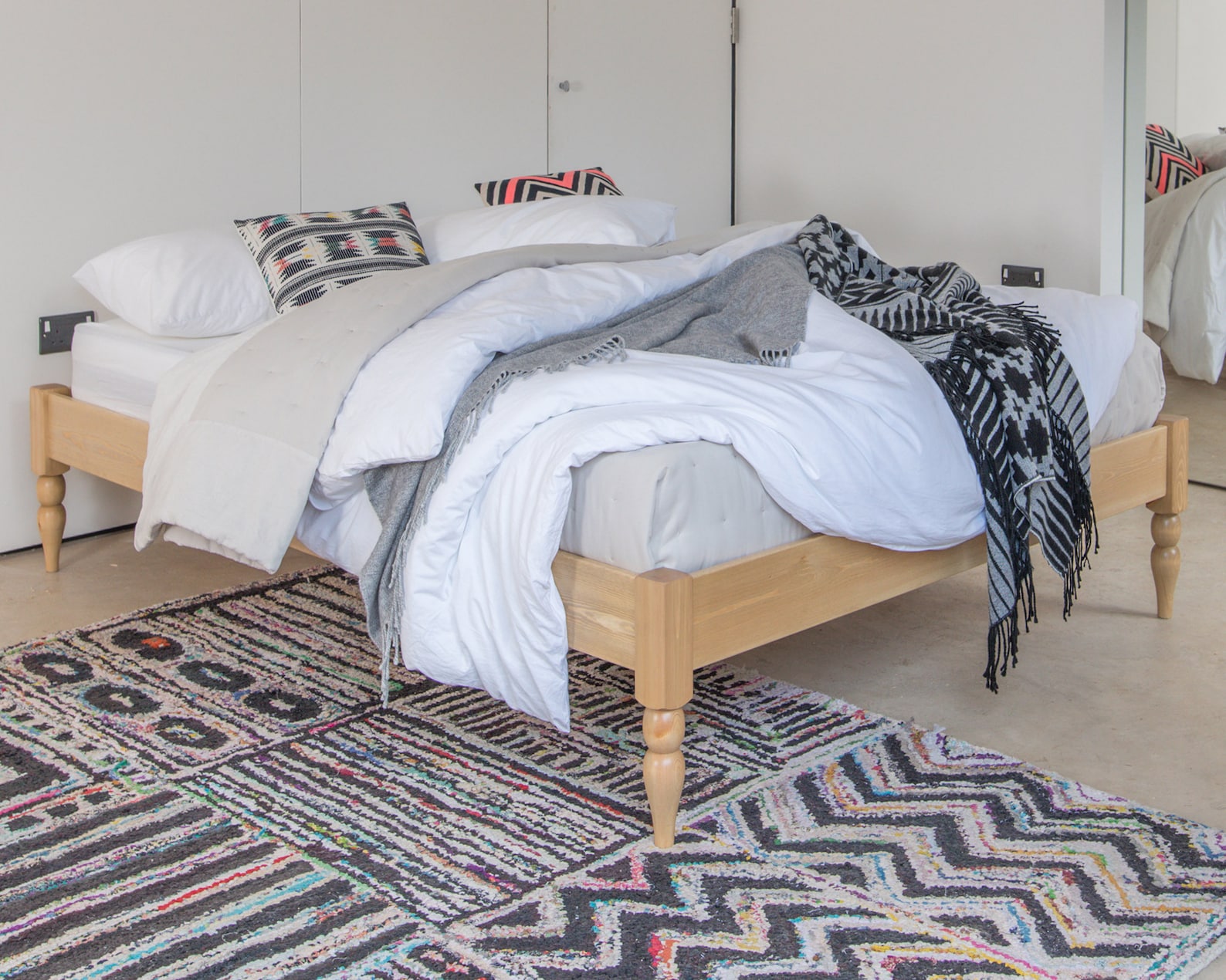 Platform turned Leg Option Wooden Bed Frame by Get Laid Beds - Etsy UK