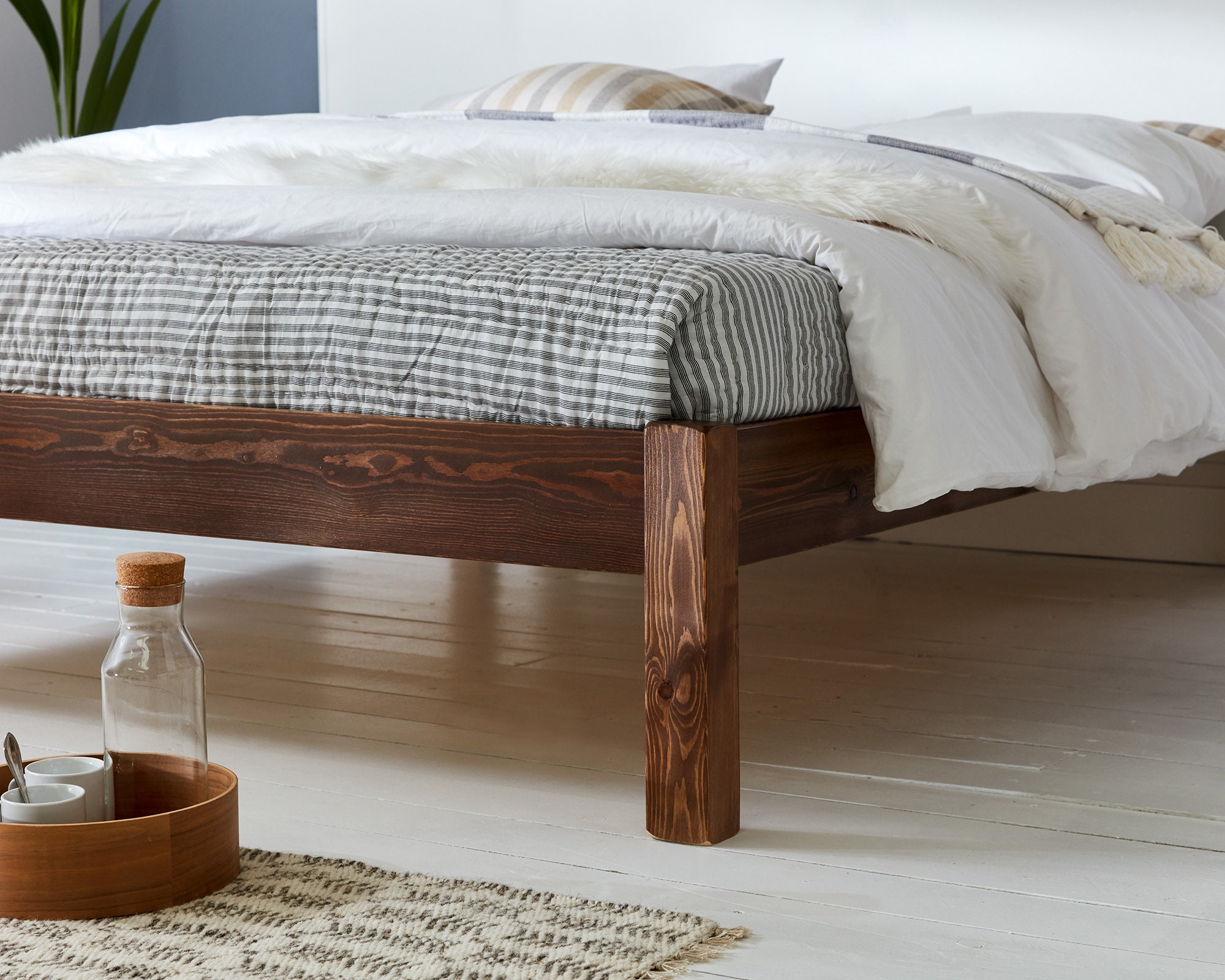 Platform Wooden Bed Frame by Get Laid Beds - Etsy