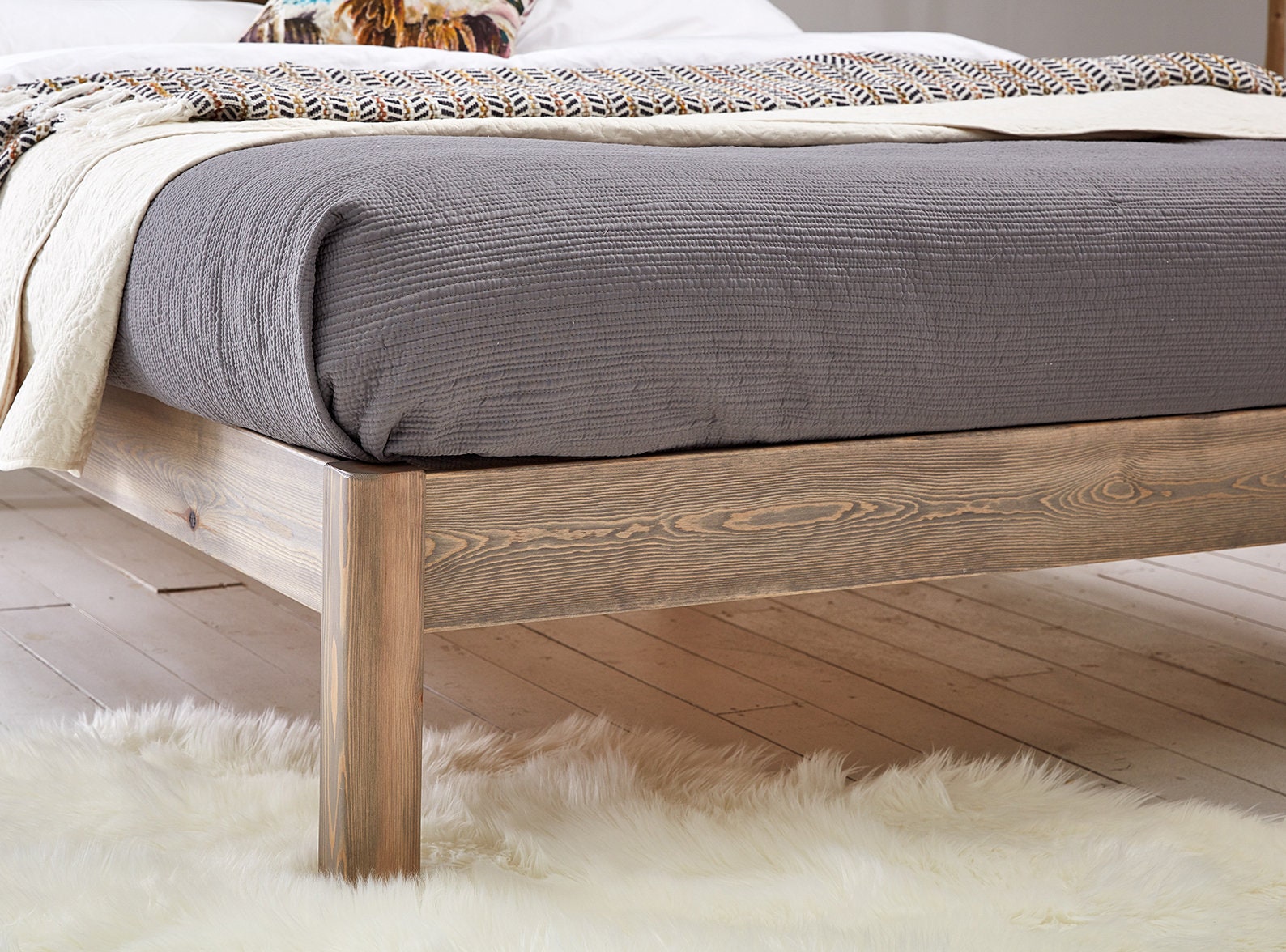 Platform space Saver Wooden Bed Frame by Get Laid Beds - Etsy