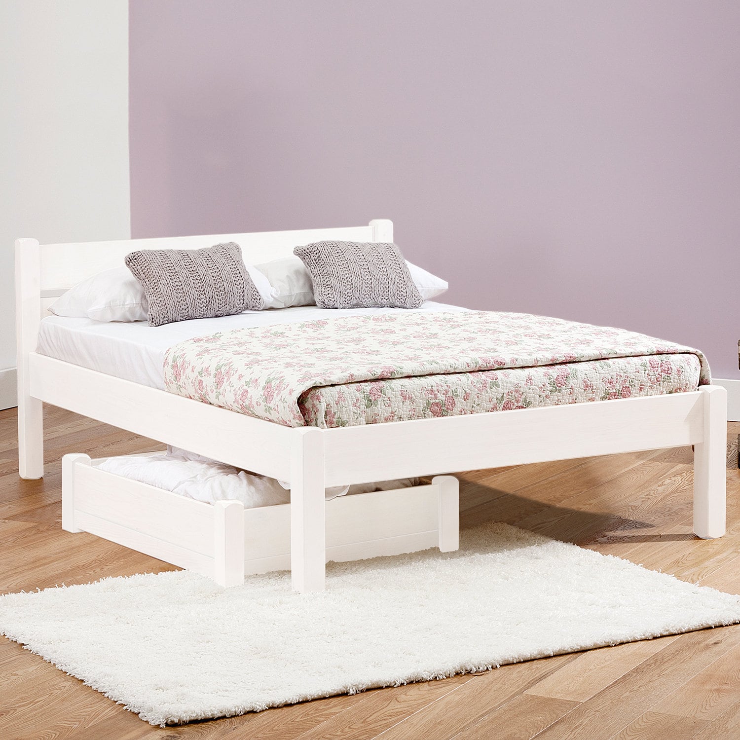 White Knight Wooden Bed Frame by Get Laid Beds | Etsy