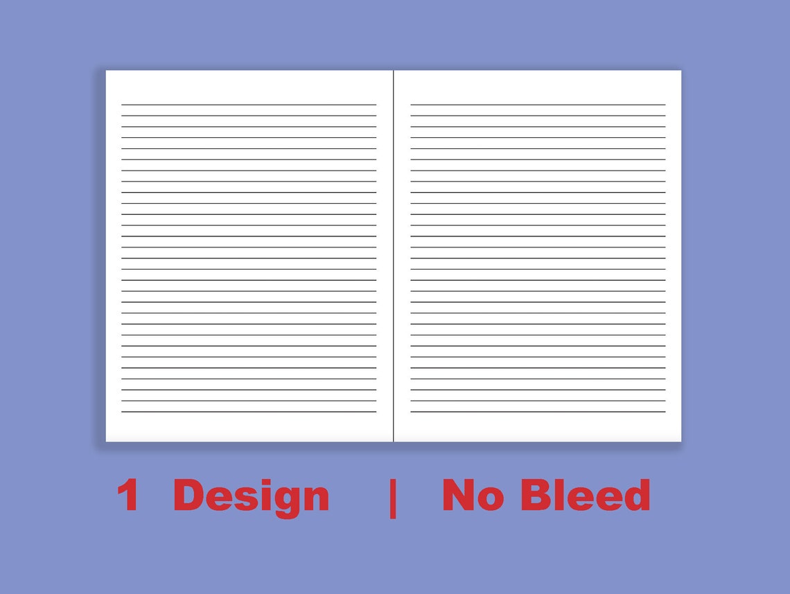 Wide Rule Paper Interior Pack in 100 and 120 Pages PDF Format, Standard ...
