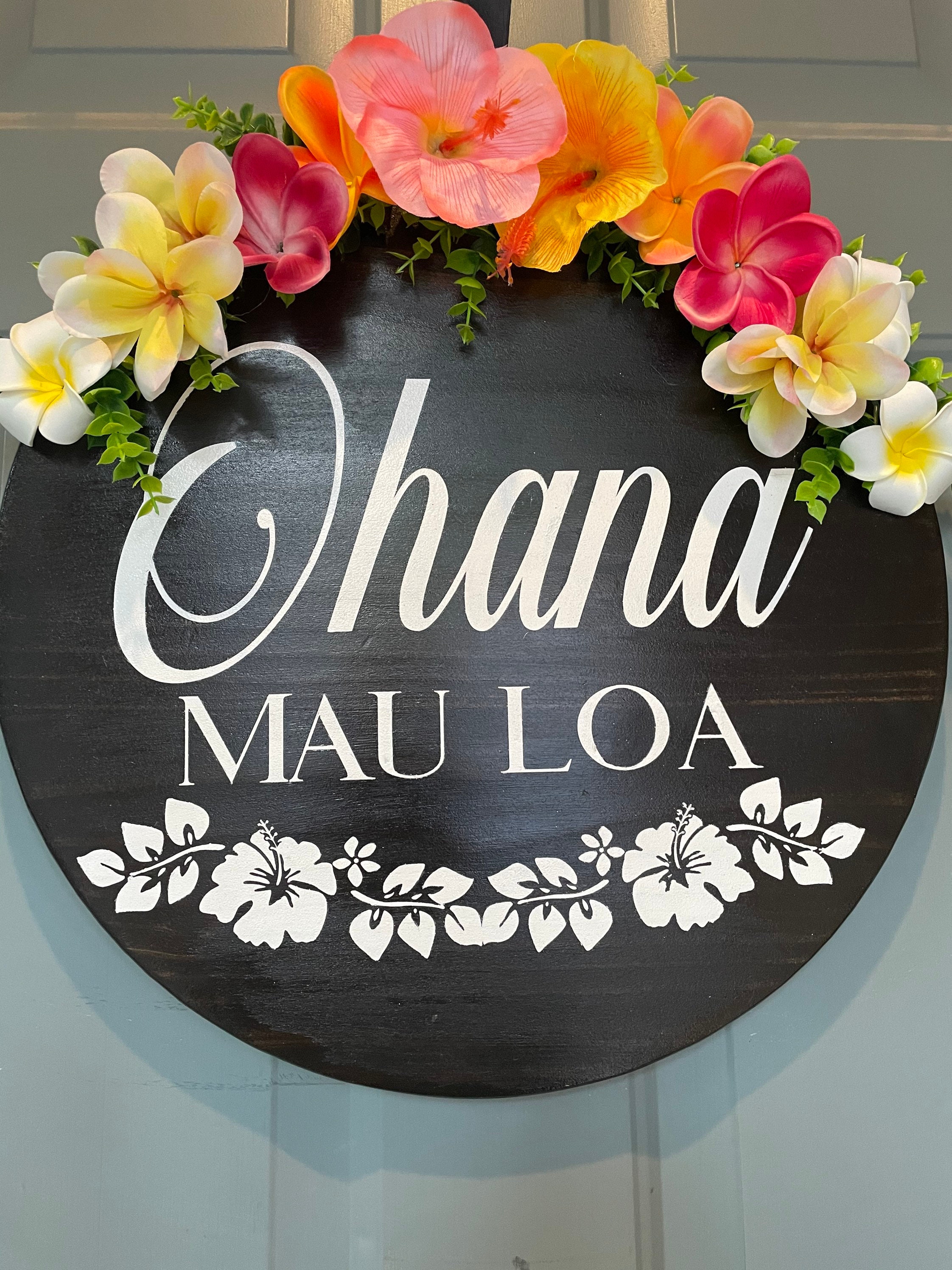 Ohana Mau Loa Wood Sign | Family Forever Sign | Hawaii Sign | Aloha ...