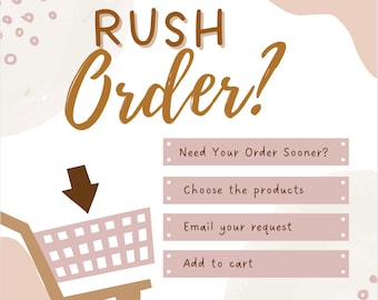 Please RUSH My Order - Etsy