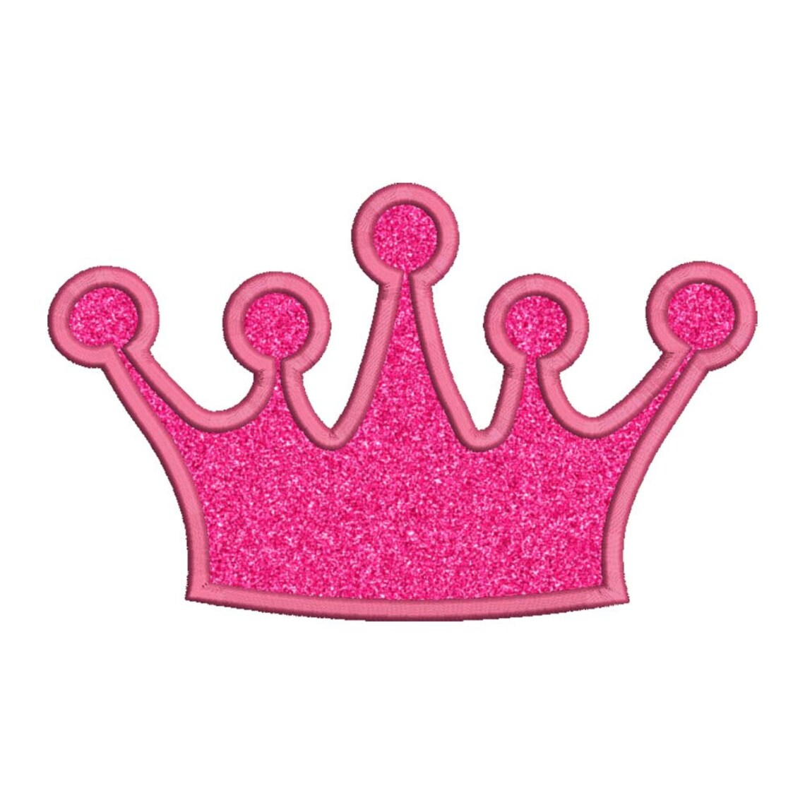 Crown Princess Applique Embroidery Design Instant Download | Etsy