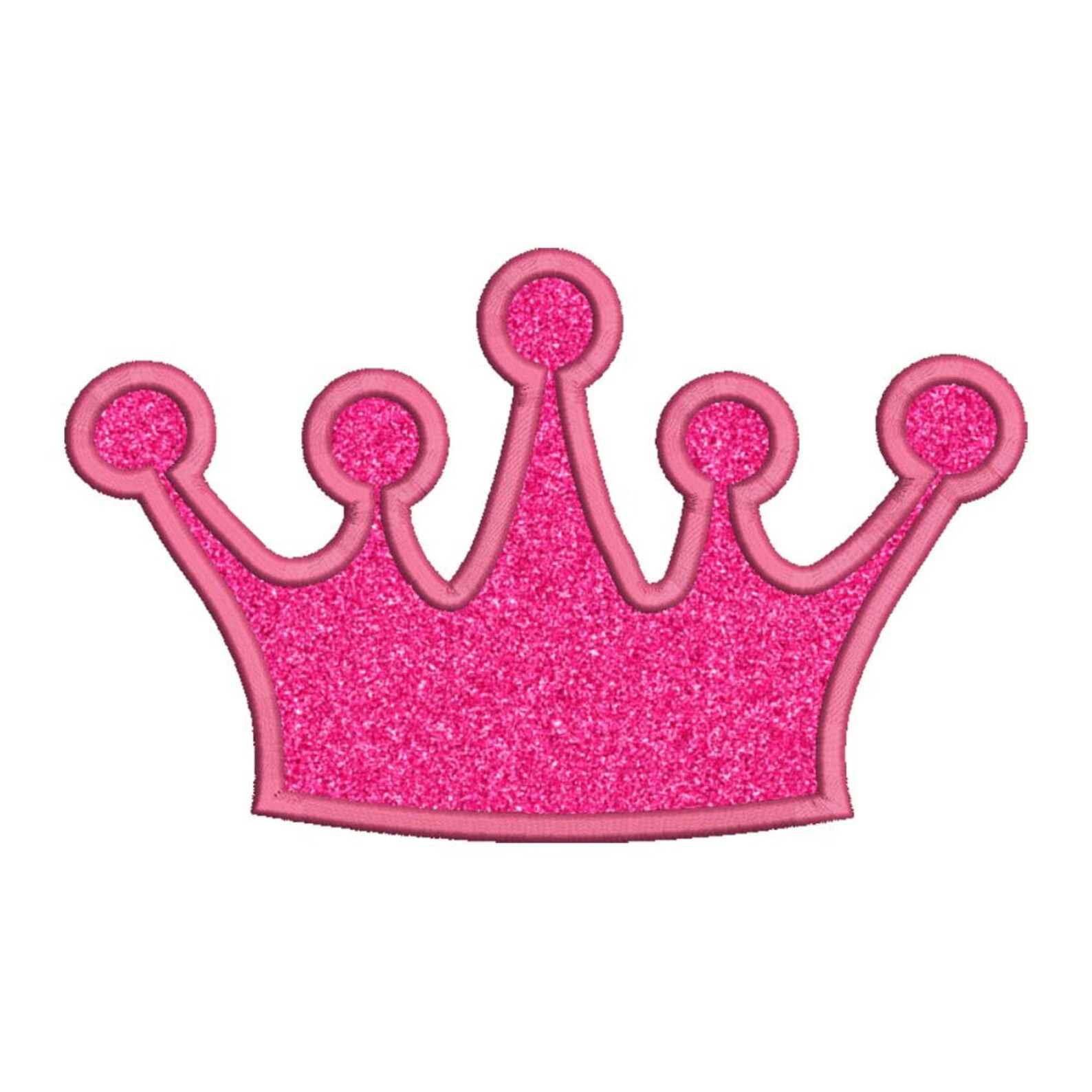 Crown Princess Applique Embroidery Design Instant Download - 0061 - Etsy