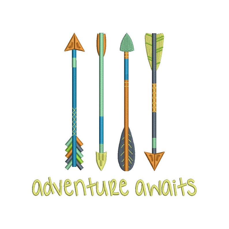 Arrow Adventure Awaits Embroidery Design Instant Download - LLA0267 - Etsy