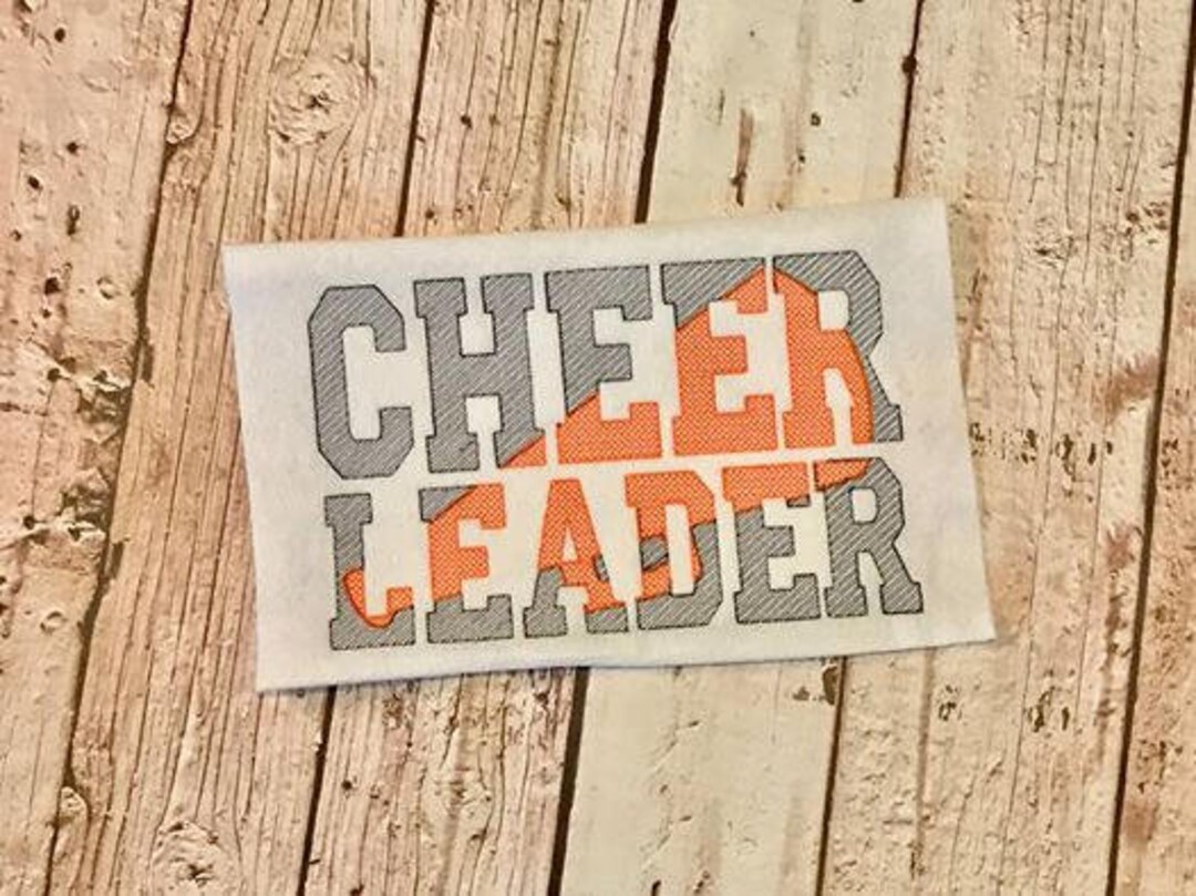 Cheer Cheerleading Vintage Stitch Embroidery Design Download Stitch ...