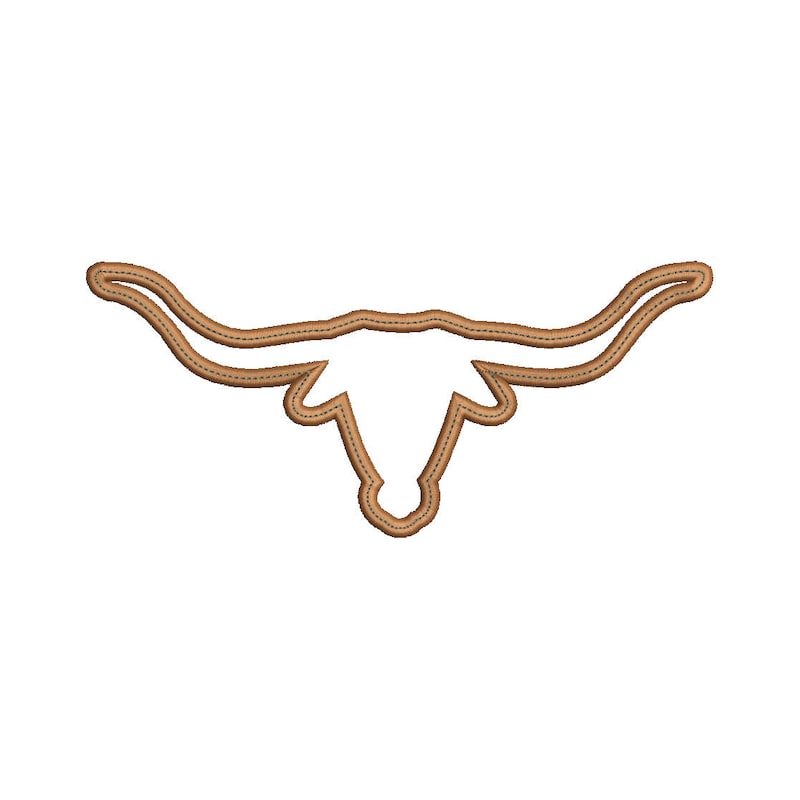 Longhorn Embroidery - Etsy