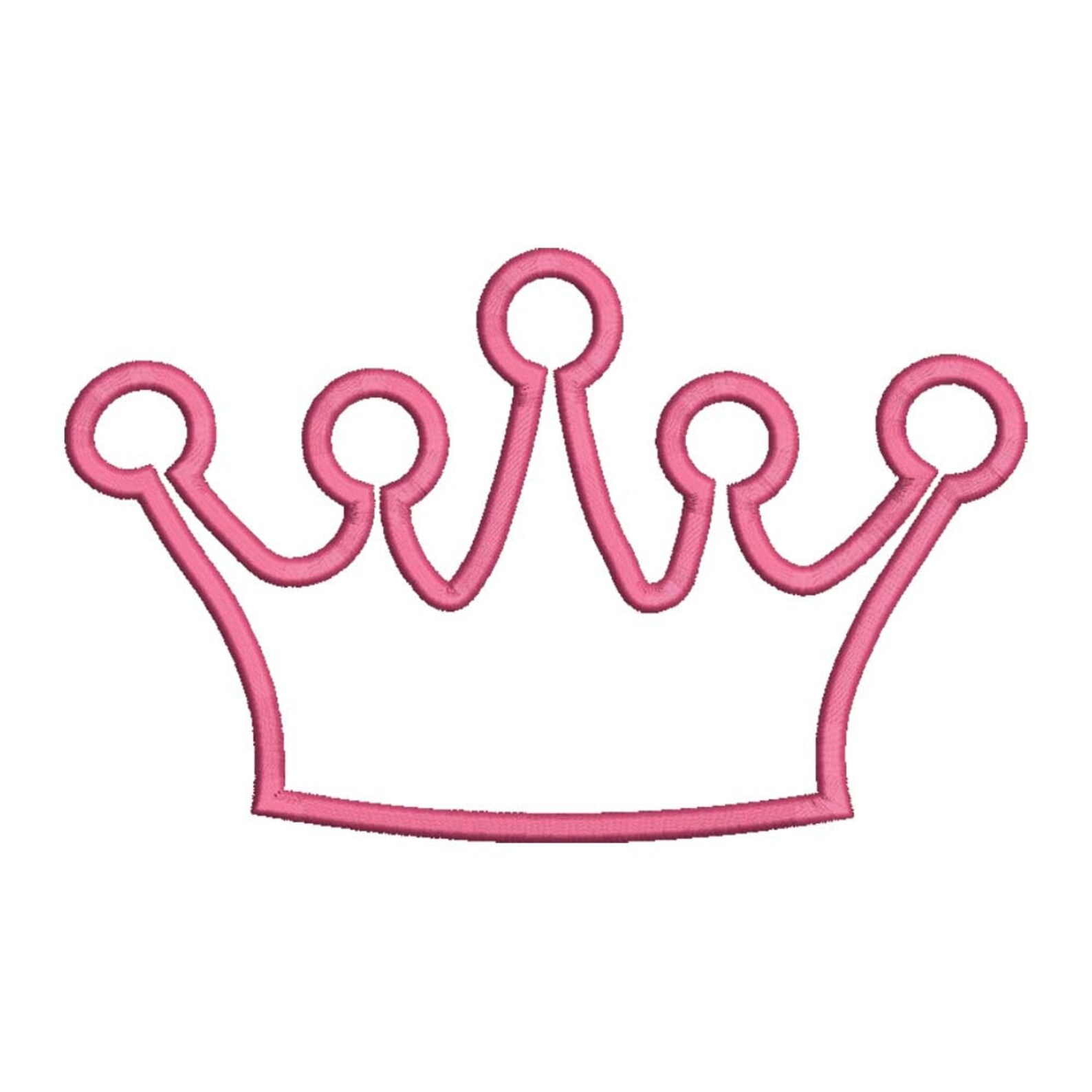 Crown Princess Applique Embroidery Design Instant Download - Etsy