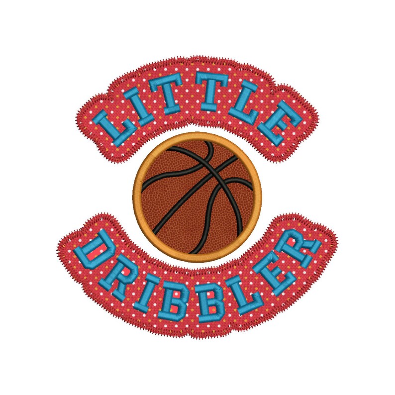 Basketball Little Dribbler Applique Embroidery Design Instant - Etsy
