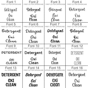 Laundry Labels for Containers.multiple Fonts.labels for Laundry ...