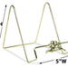 Angel Easel Plate Display Stand Holders Smooth Brass Metal With Cherub ...
