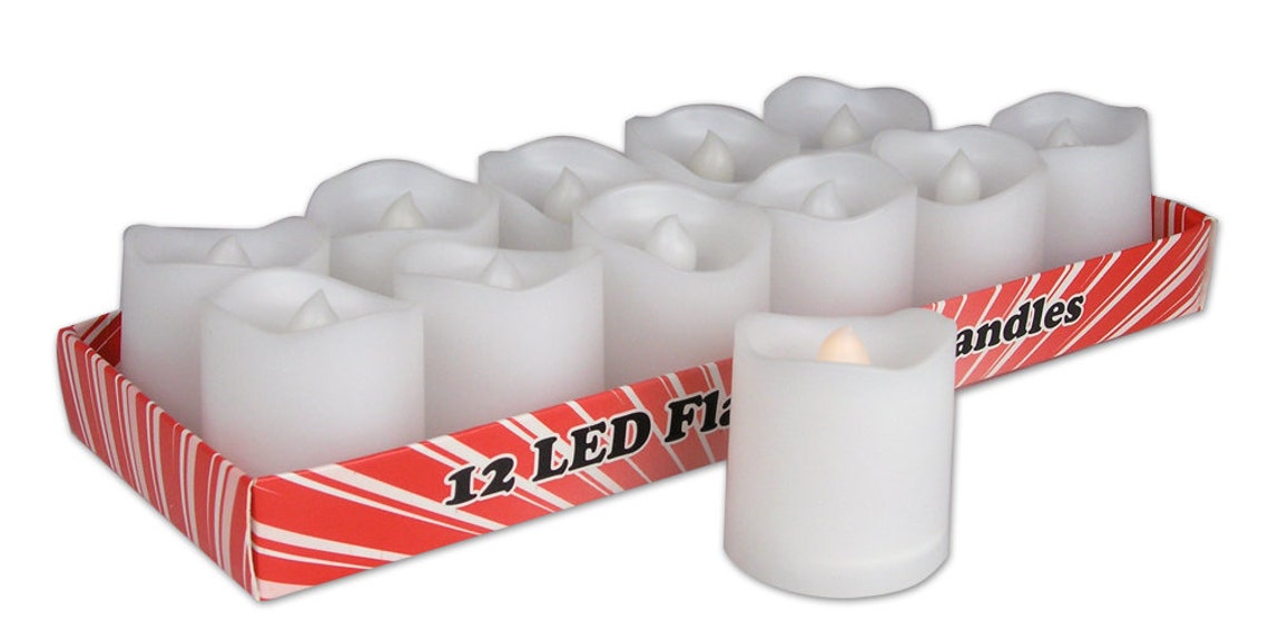 LED Votives Realistic and Bright Flickering Bulb Flameless LED | Etsy