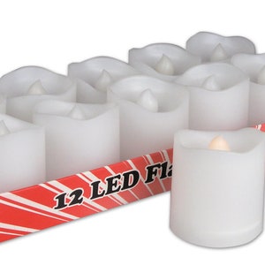 LED Votives Realistic and Bright Flickering Bulb Flameless LED Votives ...