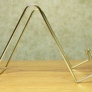 Angel Easel Plate Display Stand Holders Smooth Brass Metal With Cherub ...