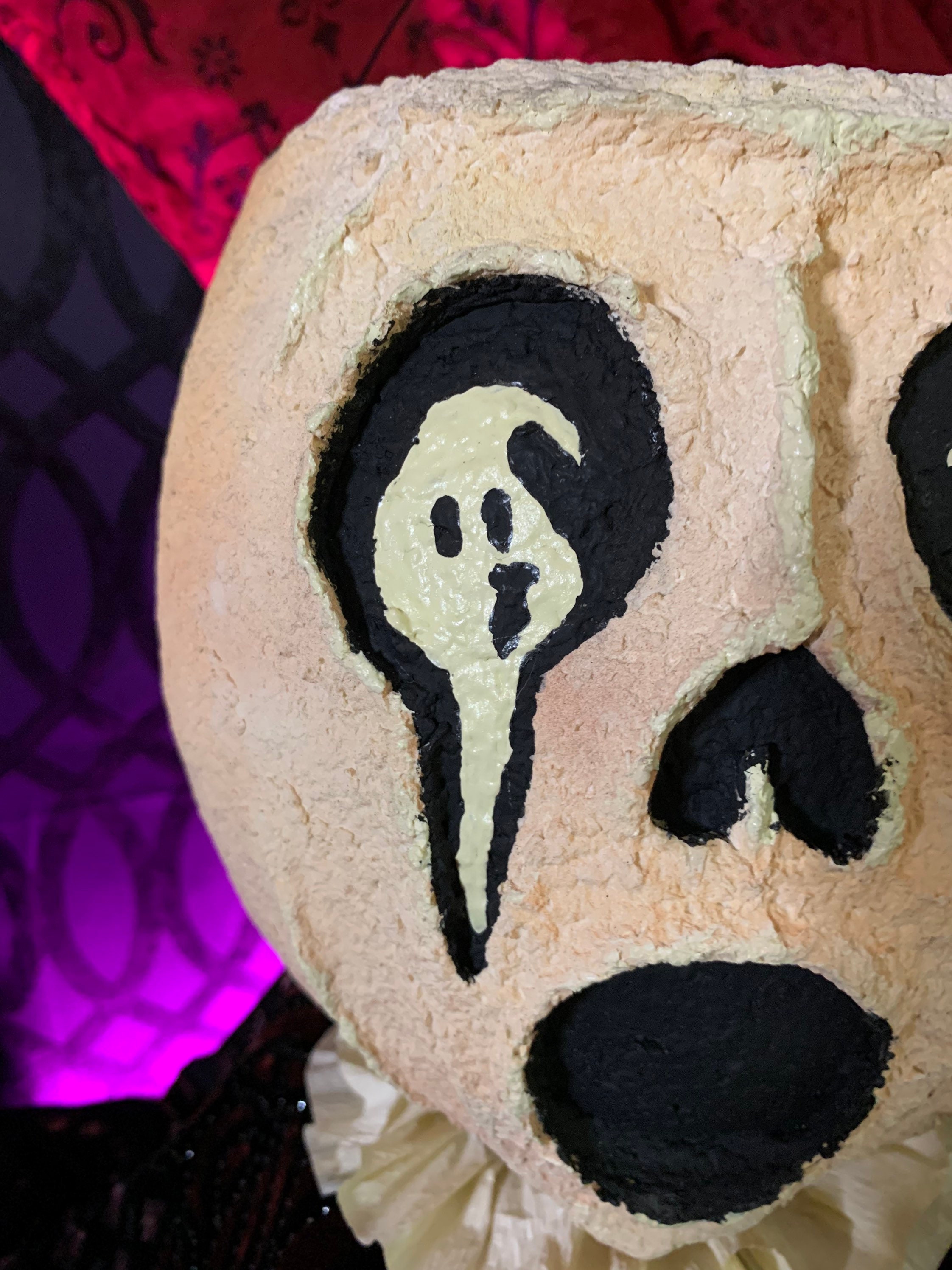 Haunted Ghost Vintage Style Papier-mâché Halloween Treat Bucket Folk ...