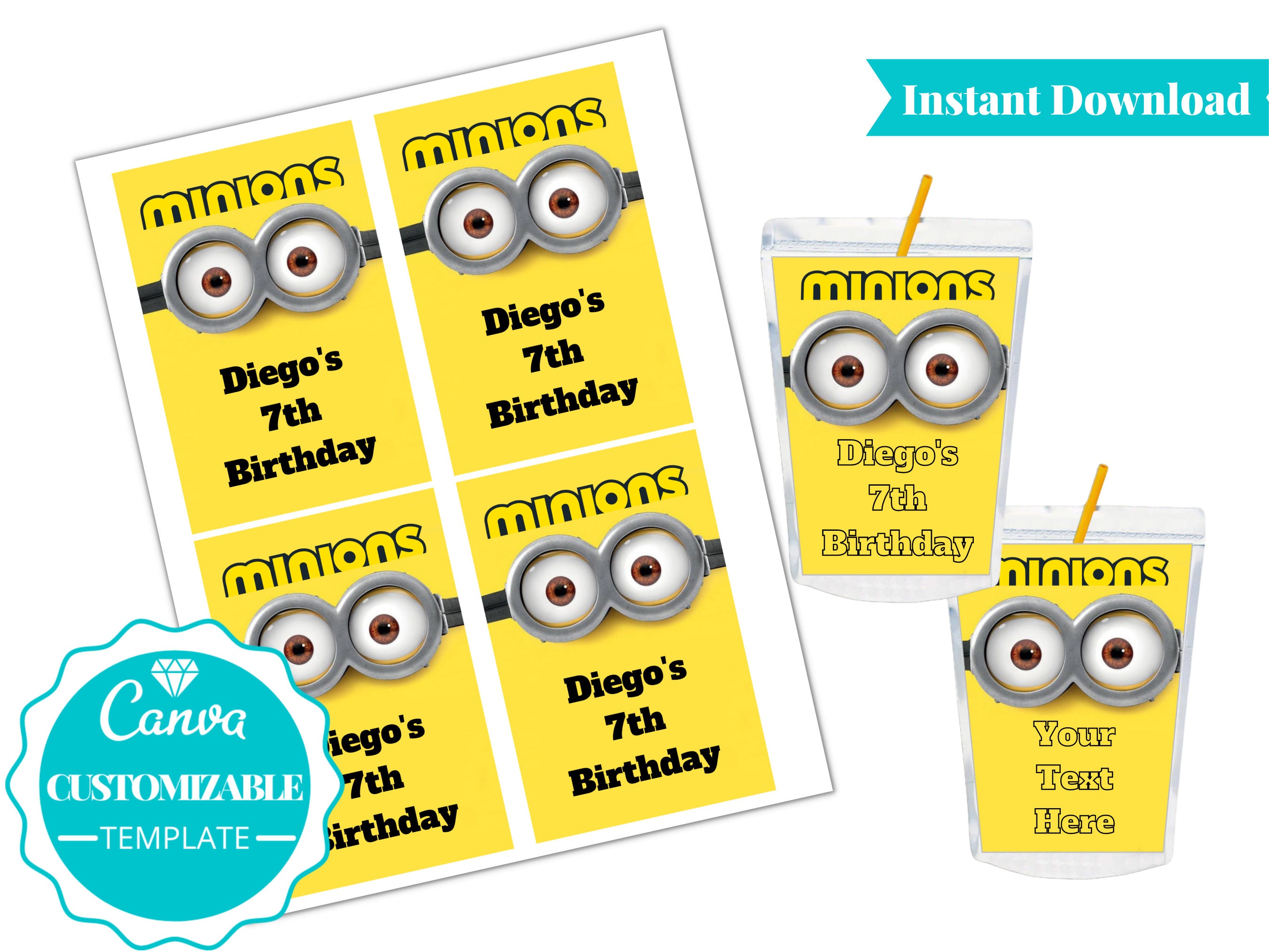 Minion Eyes Template