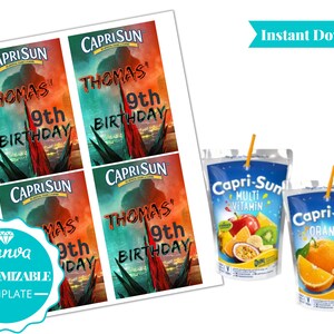 Godzilla Vs. Kong Water Bottle Label | King of Monsters | Party Favor ...