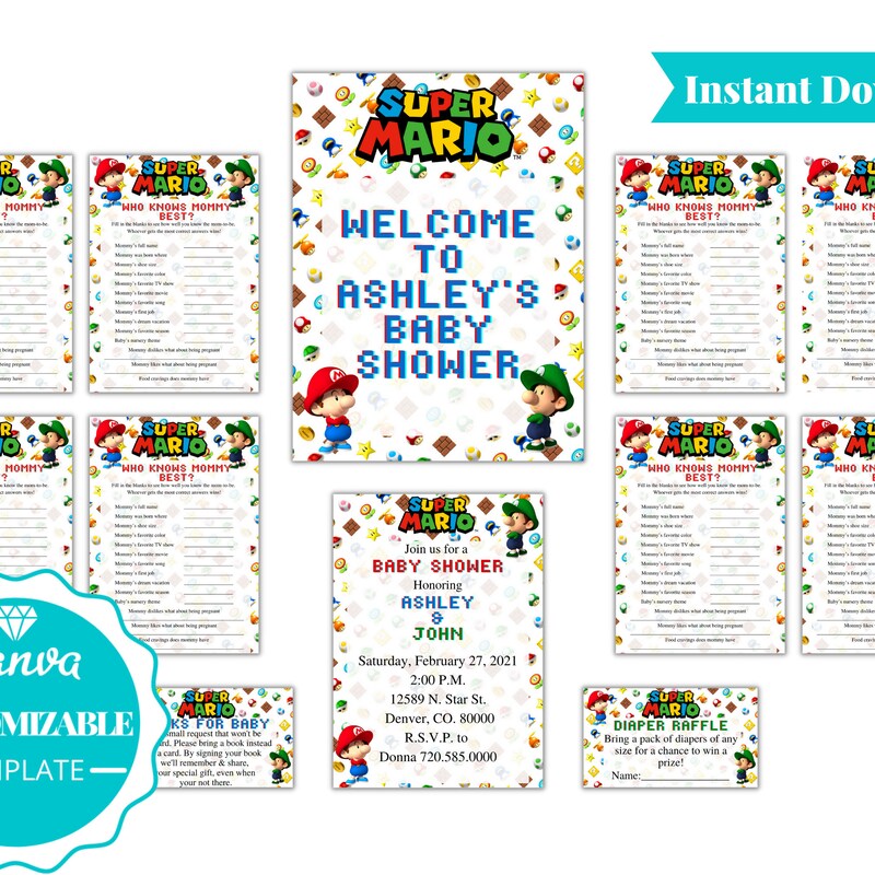 Super Mario Baby - Etsy