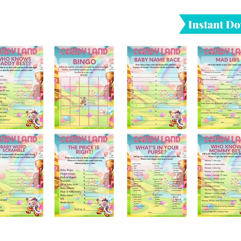 Candyland Baby Shower - Etsy