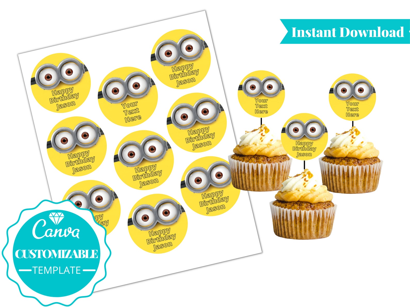 Minions Birthday Minions Capri-sun Label Personalized - Etsy