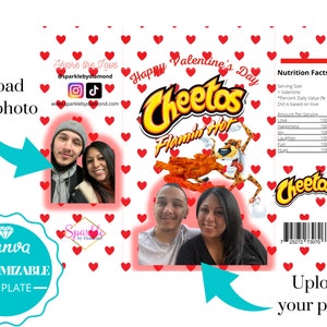 Valentine's Day Valentine's Chip Bag Personalized Valentine Personalized Gift Personalized Photo ...