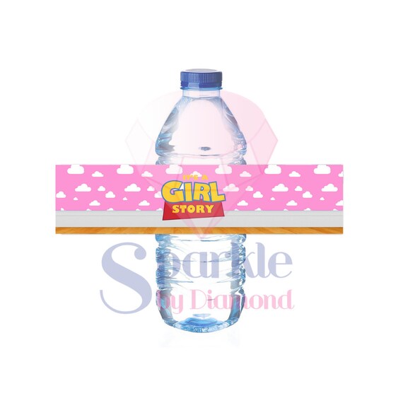 It's a Girl Story Water Bottle Label Toy Story Water | Etsy